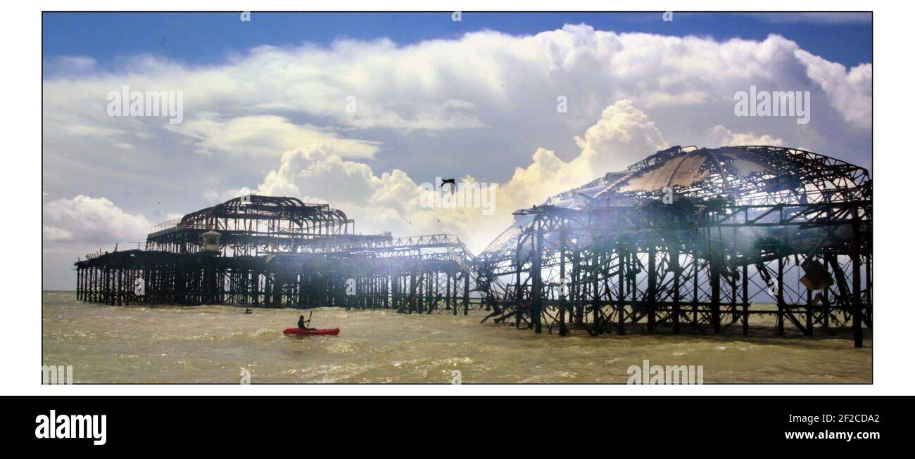 2003 west pier fire hi-res stock photography and images - Alamy