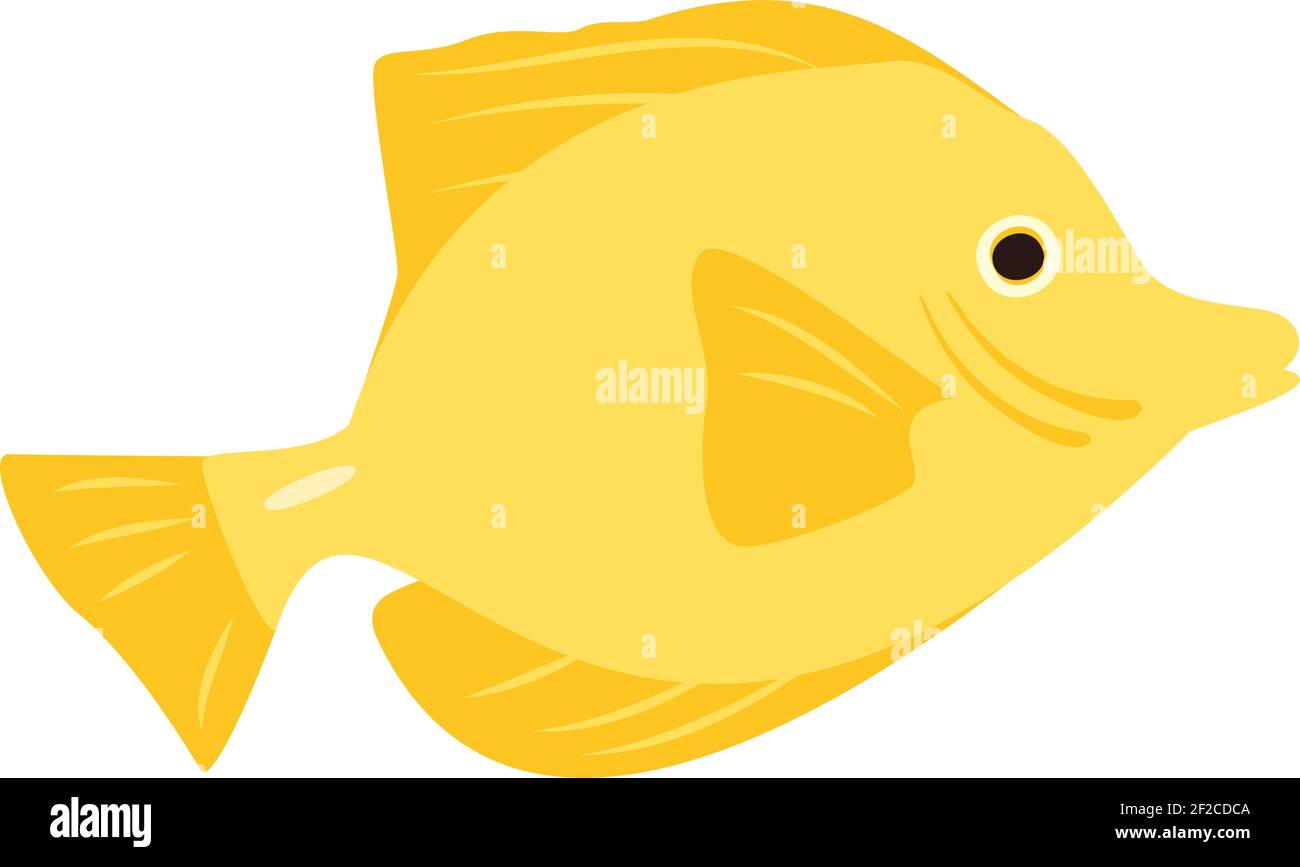 Bright icons of yellow fish Stock Vector Image & Art - Alamy