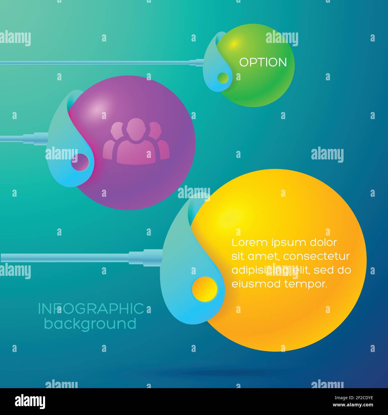 Business infographic design concept with abstract supports holding ...