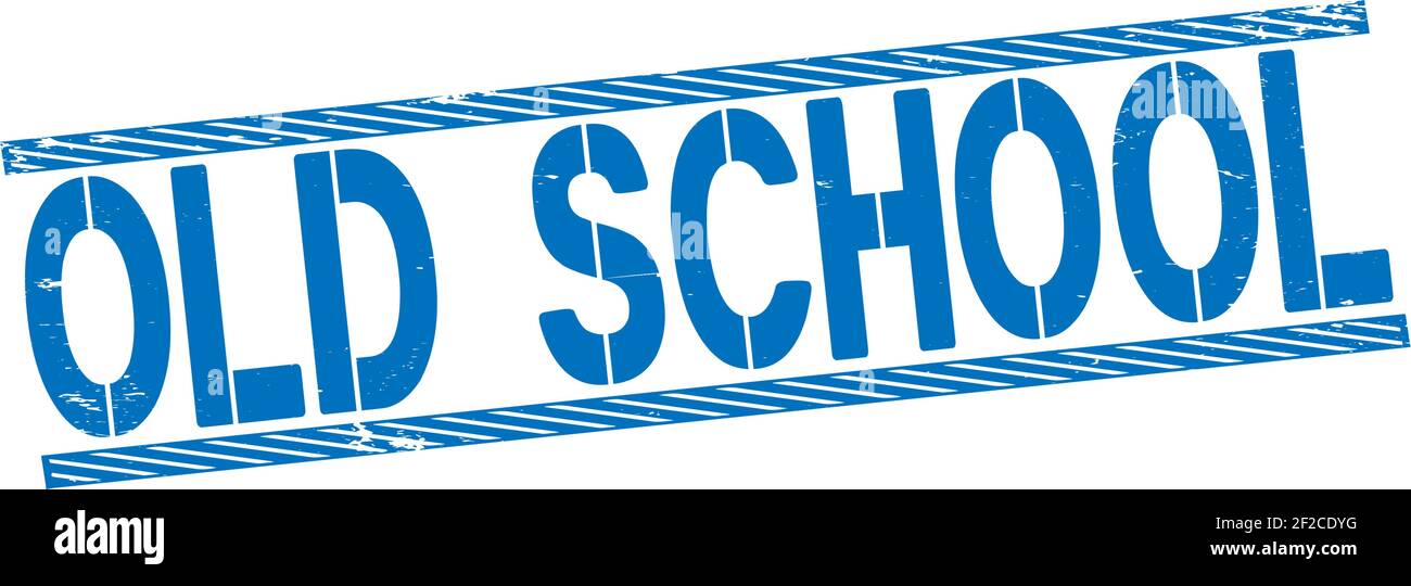 old school grunge square stamp on white Stock Vector Image & Art - Alamy