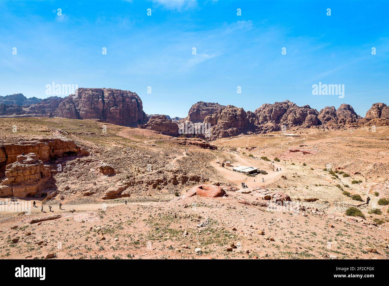 Landscape of Petra Valley, the capital city of the Nabataeans, Petra ...