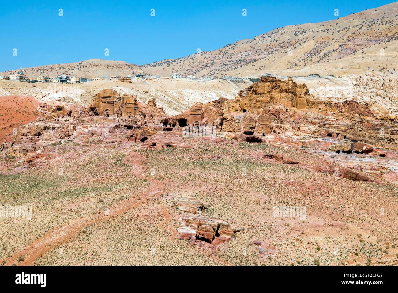 Landscape of Petra Valley, the capital city of the Nabataeans, Petra ...