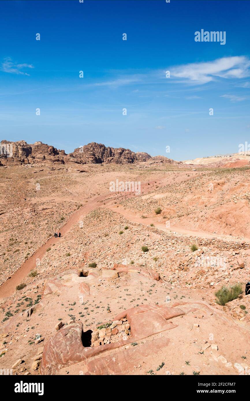 Landscape of Petra Valley, the capital city of the Nabataeans, Petra ...