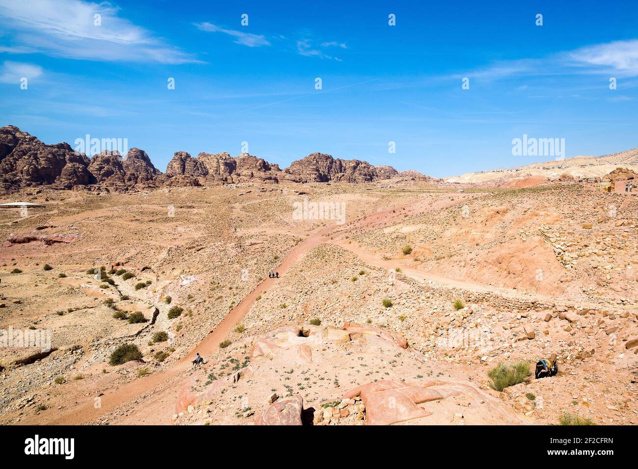 Landscape of Petra Valley, the capital city of the Nabataeans, Petra ...