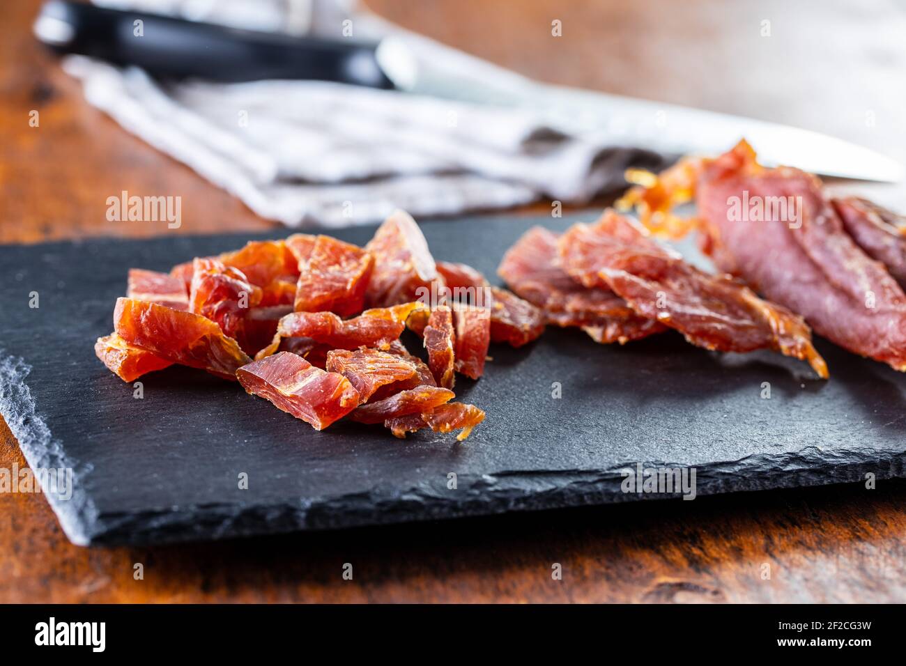 Dried salt meat hi-res stock photography and images - Alamy
