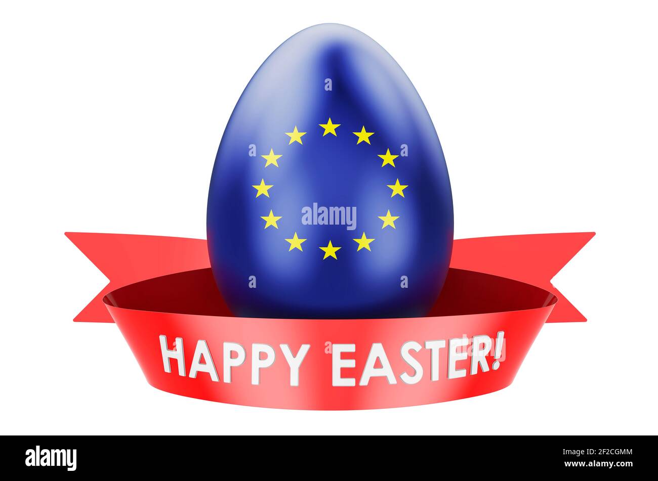 Easter egg with Greek flag. Happy Easter in the European Union concept ...