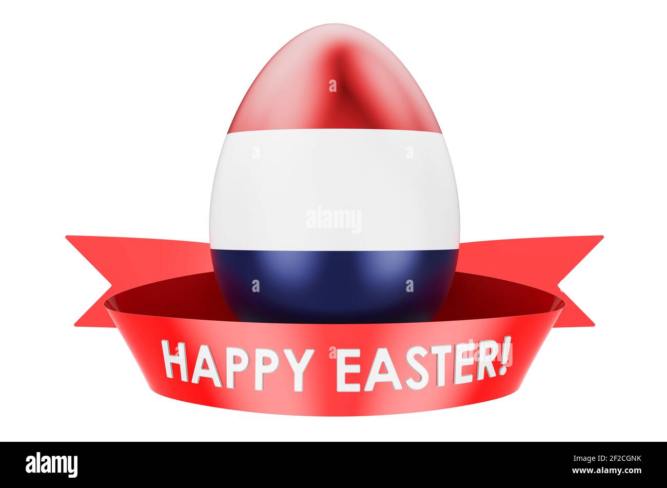 Easter egg with the Netherlands flag. Happy Easter in the Netherlands ...