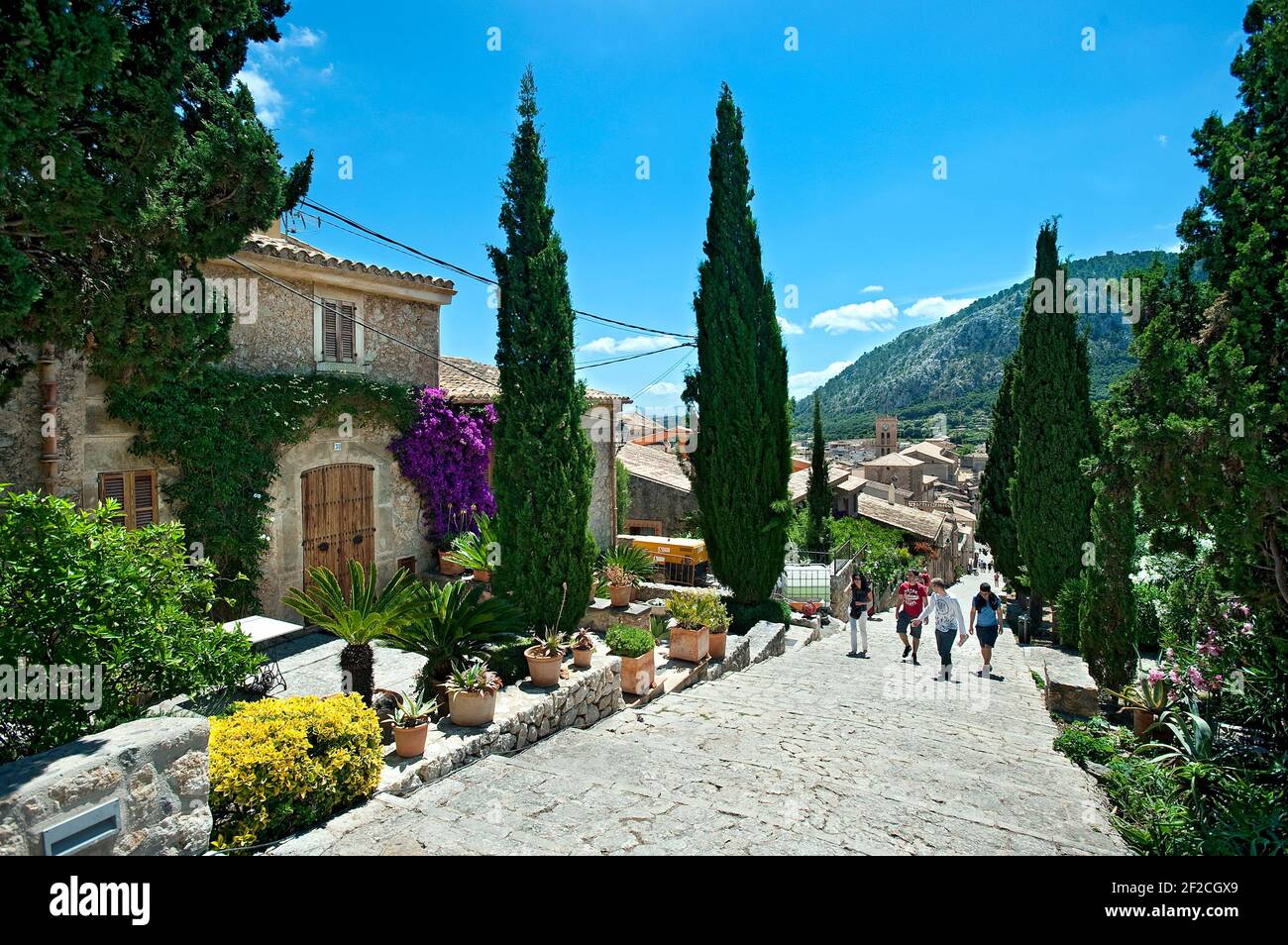 Mallorca pollenca steps hi-res stock photography and images - Alamy