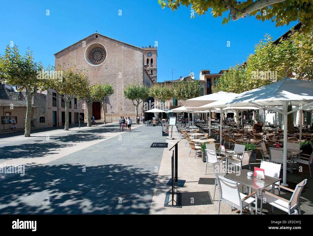 Church of Our Lady of the Angels in Main Square, Pollenca, Majorca ...