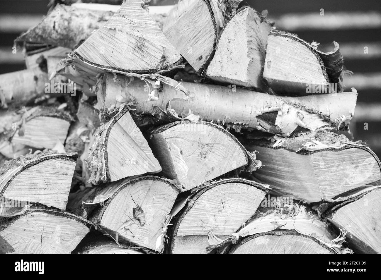 Log pile in England, United Kingdom, UK Stock Photo - Alamy
