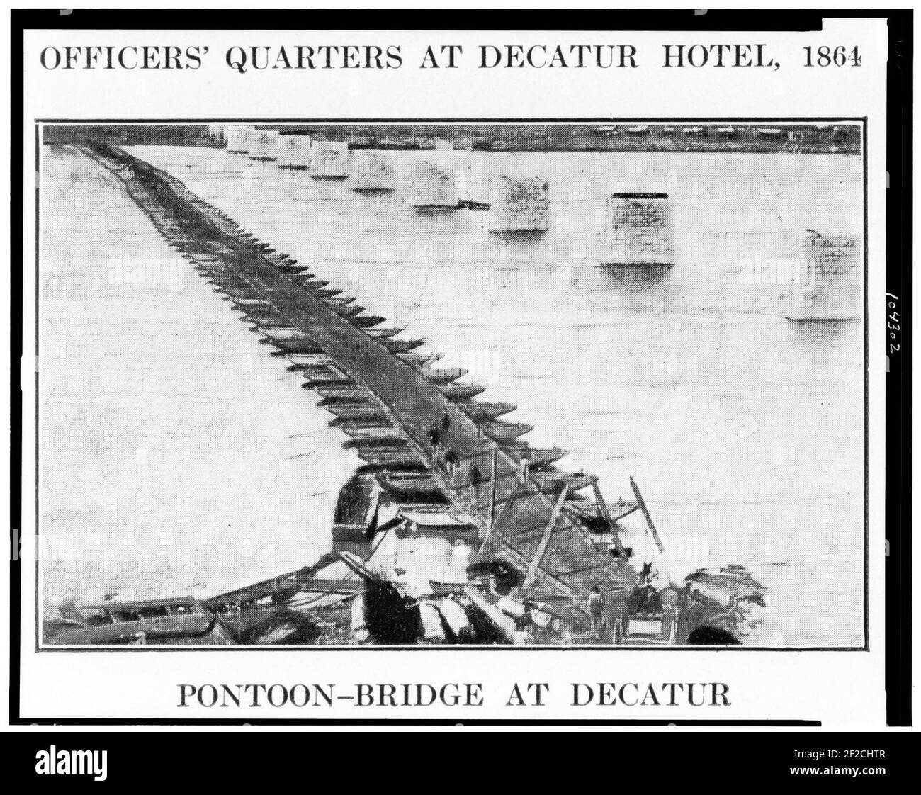 Pontoon bridge at Decatur Stock Photo - Alamy