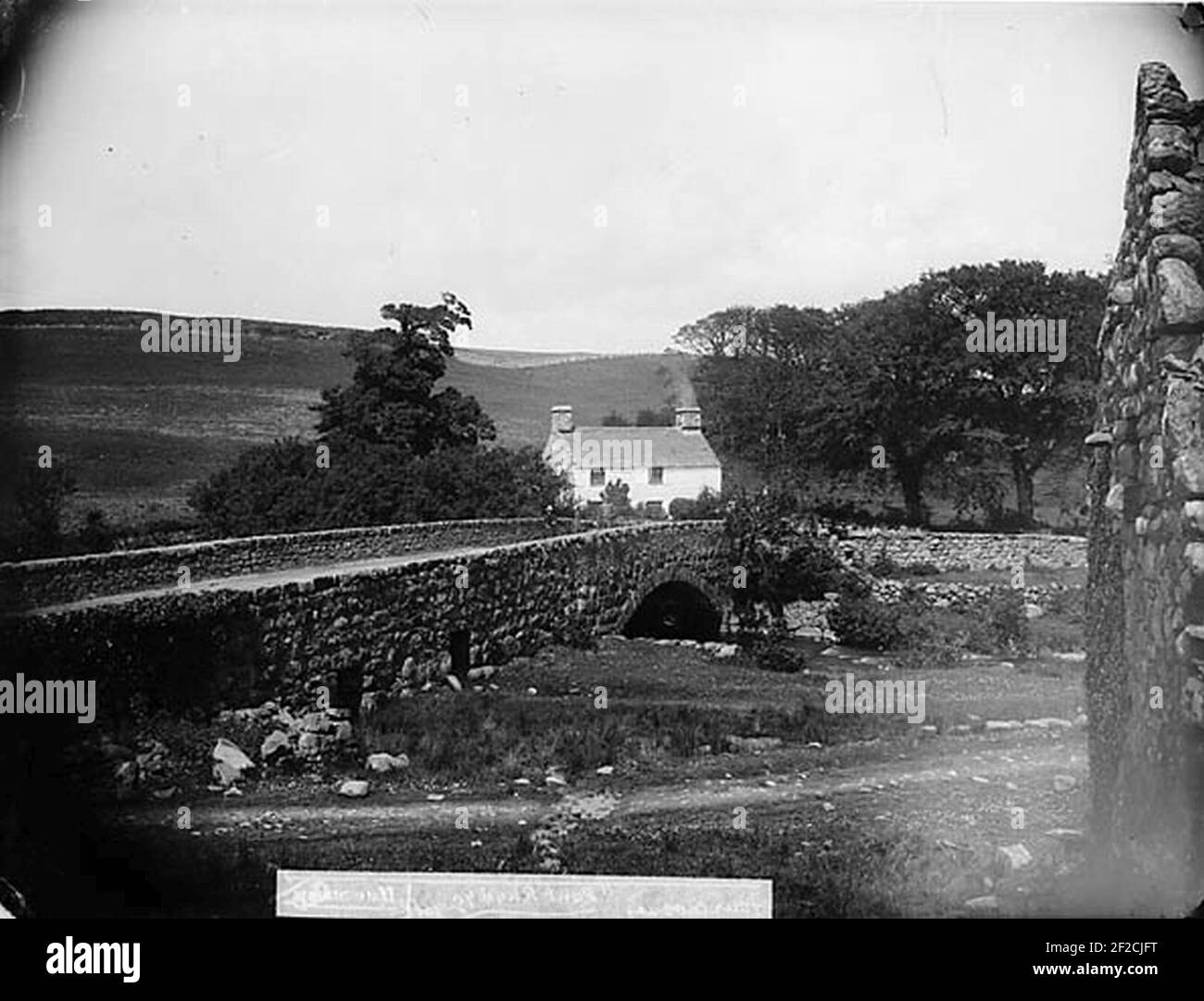 Pont-rhyd-y-gwystl and Ty'n-giat, Y Ffor Stock Photo - Alamy