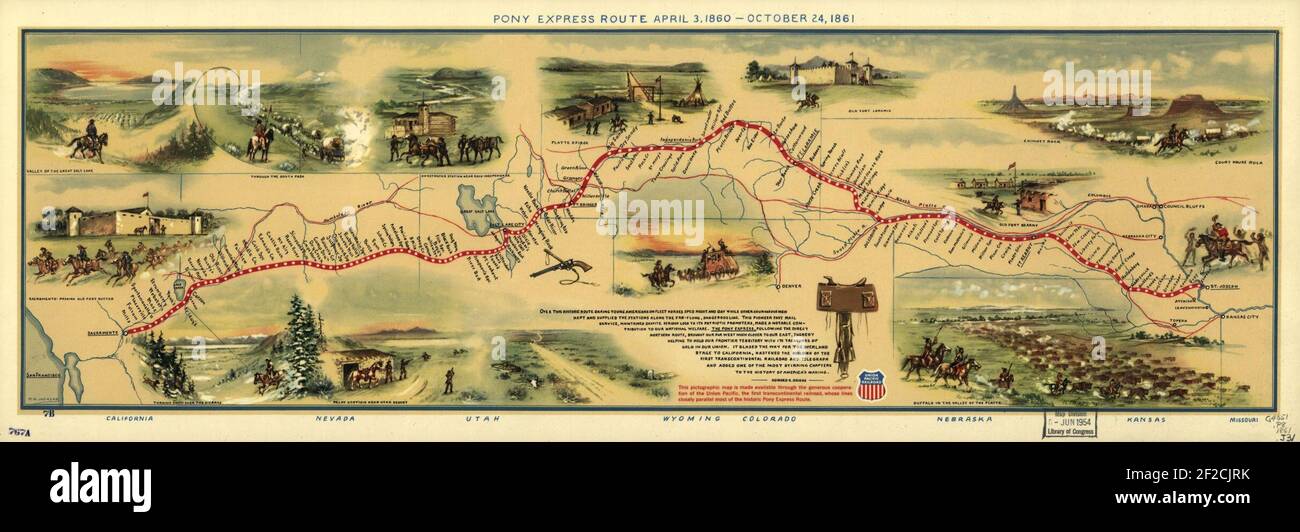 Pony Express Map