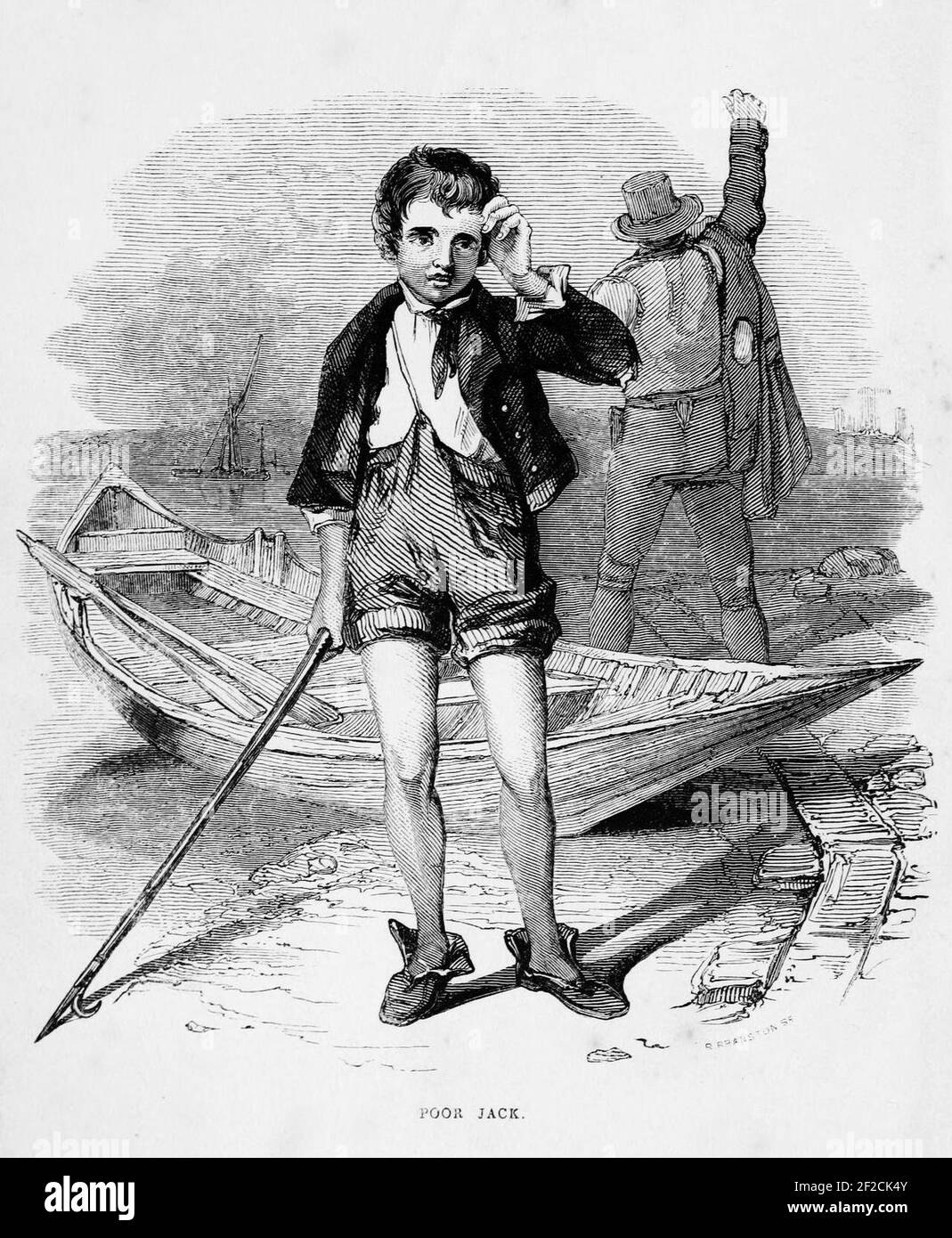Poor Jack 1840 Frontispiece Stock Photo - Alamy