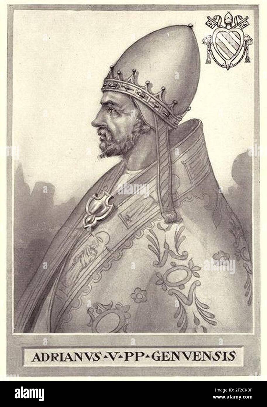 Pope Adrian V Stock Photo - Alamy