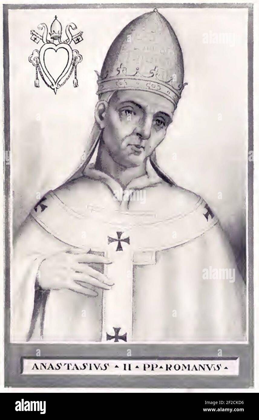 Pope Anastasius II Stock Photo - Alamy
