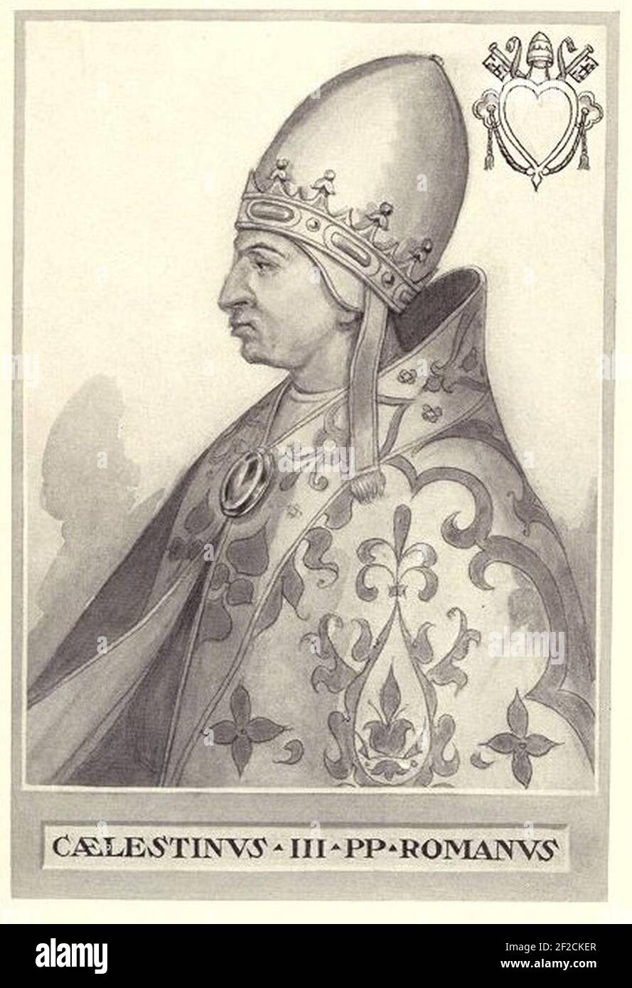 Pope Celestine III Stock Photo - Alamy
