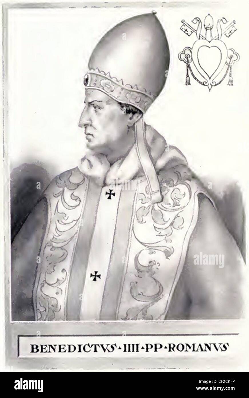 Pope Benedict IV Illustration Stock Photo - Alamy