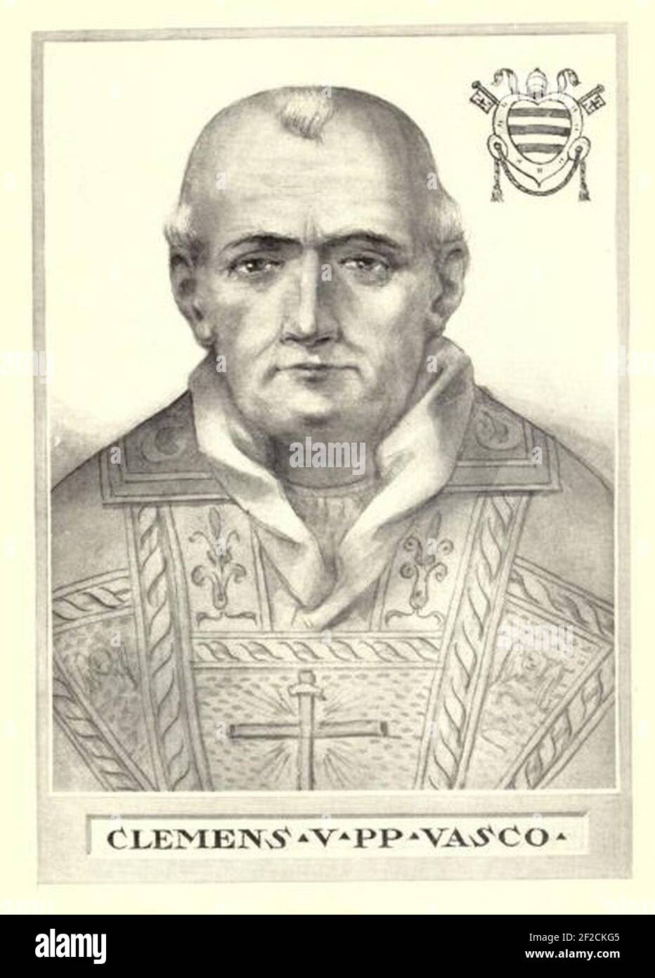 Pope Clement V Stock Photo - Alamy