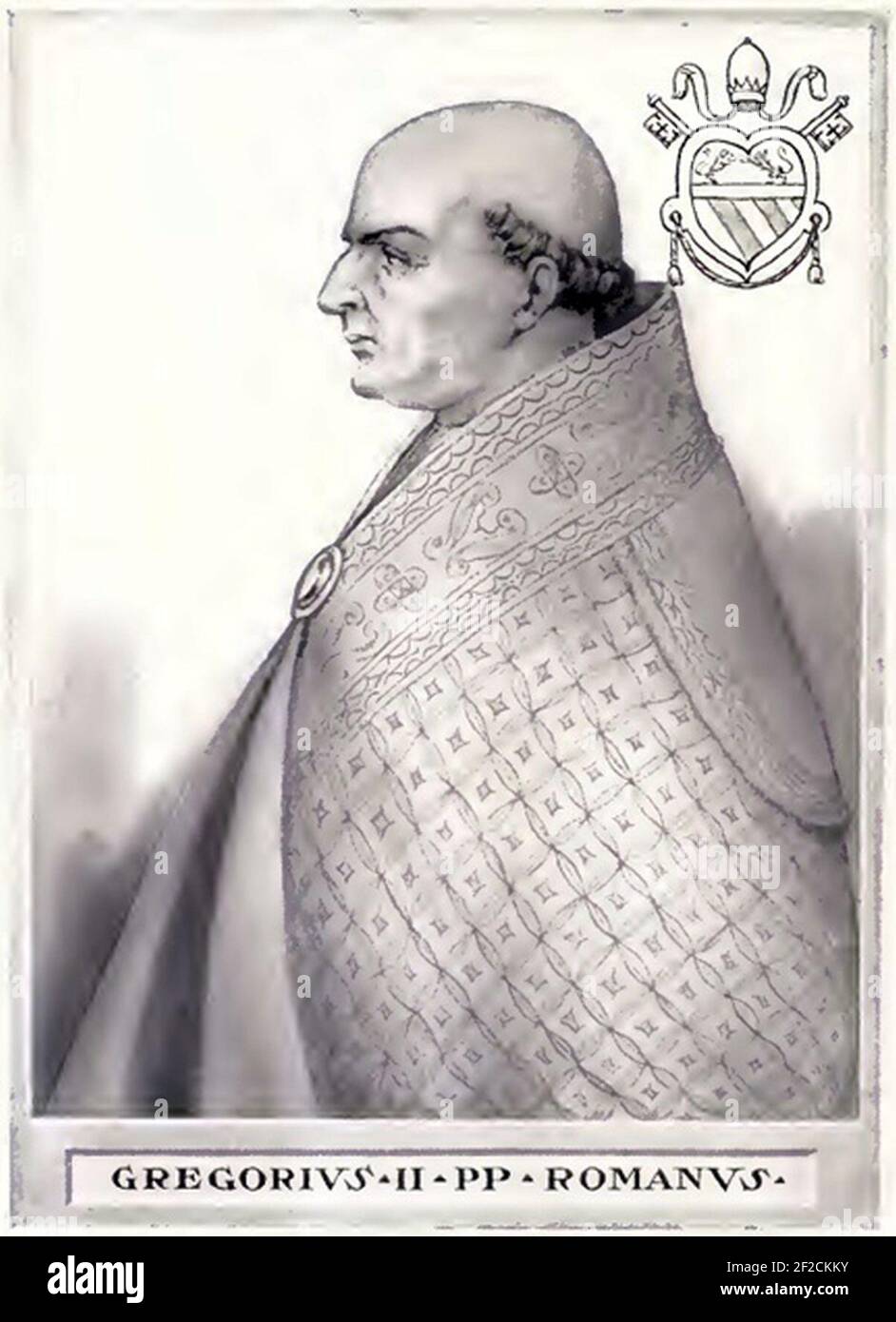 Pope Gregory II Stock Photo - Alamy