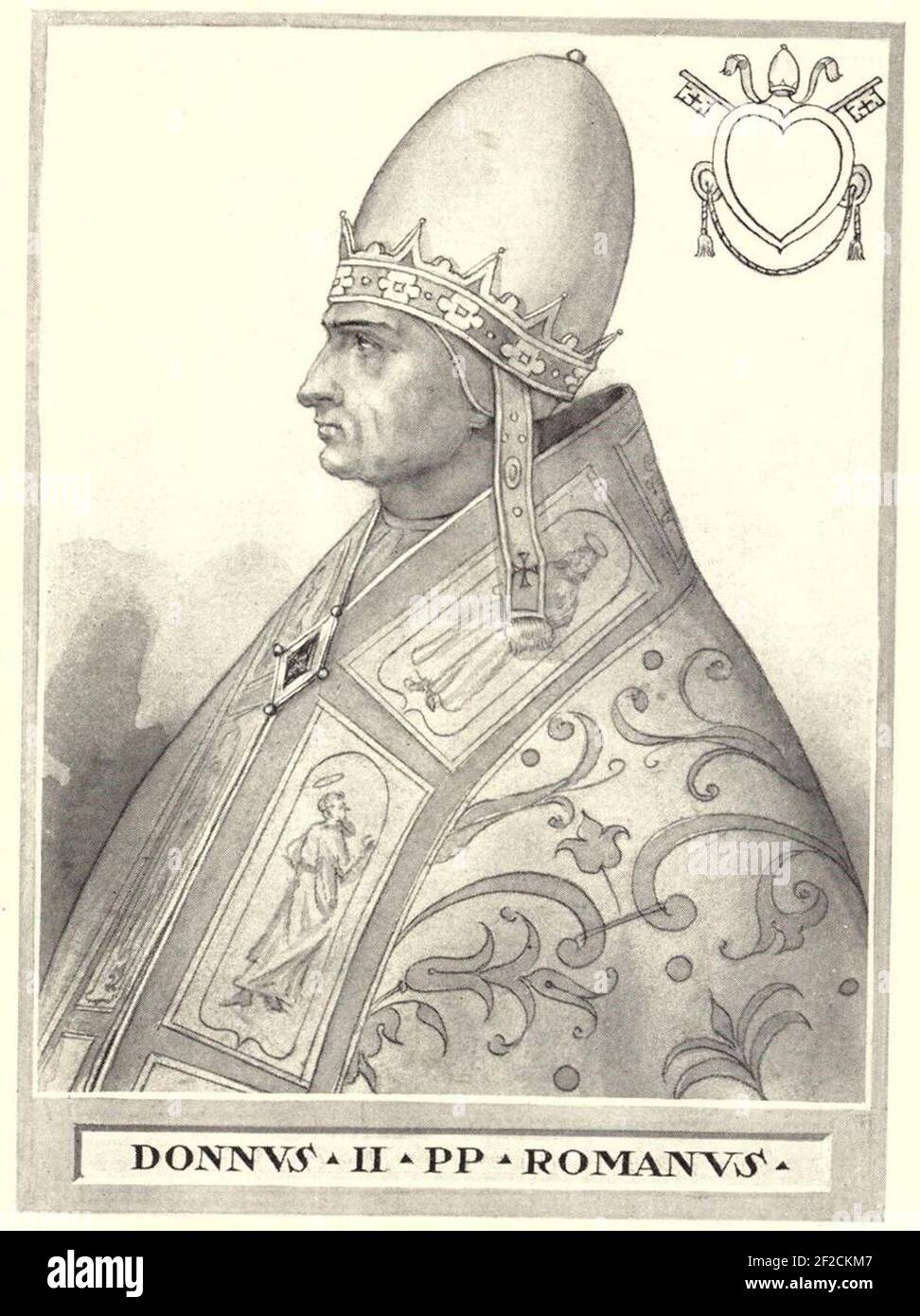Pope Donus II Stock Photo - Alamy