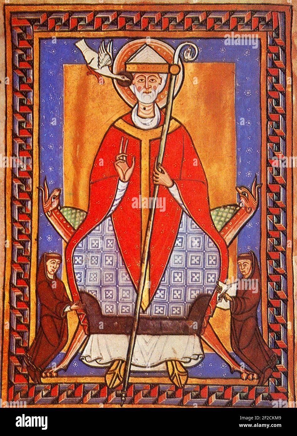 Pope Gregory I illustration Stock Photo - Alamy