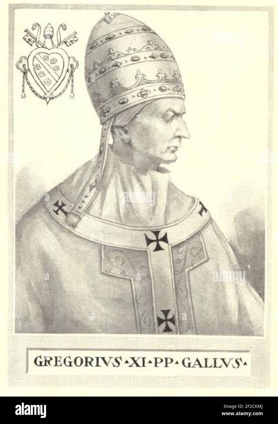 Pope Gregory XI Stock Photo - Alamy