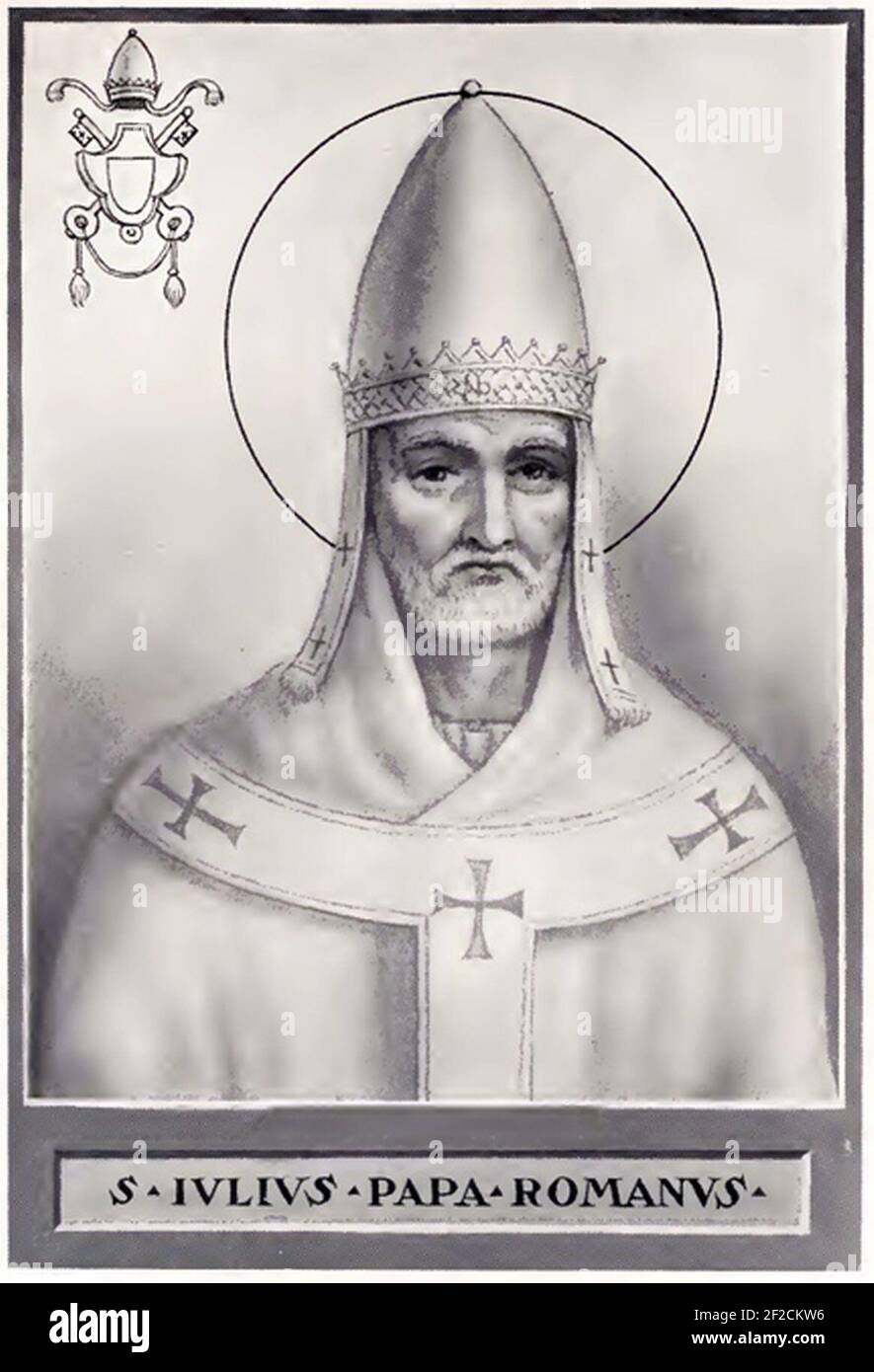 Pope Julius I Stock Photo - Alamy