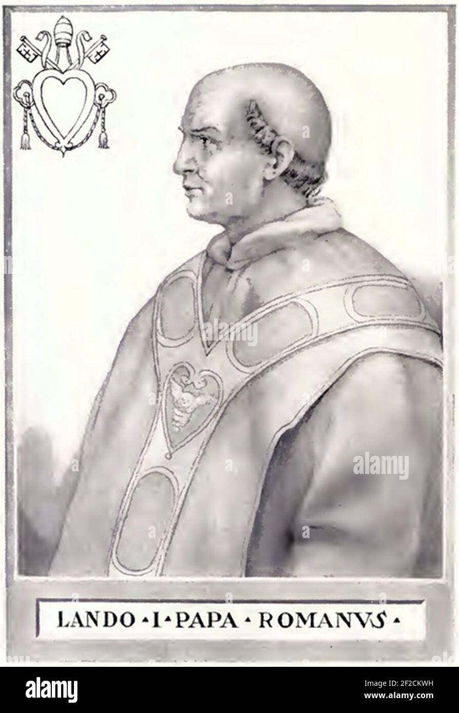 Pope Lando Illustration Stock Photo - Alamy