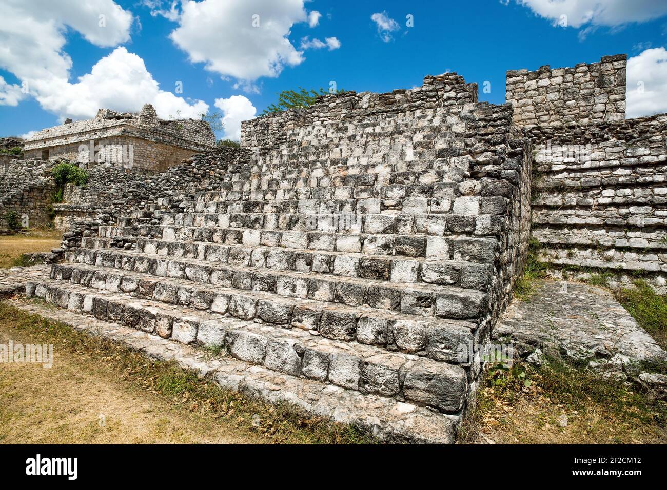 Ruins of Ancient Maya city of Ek Balam in the Yucatan peninsula, Mexico ...