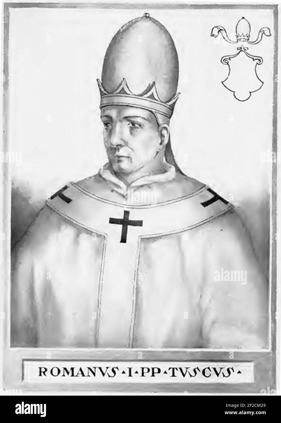 Pope Romanus Illustration Stock Photo - Alamy