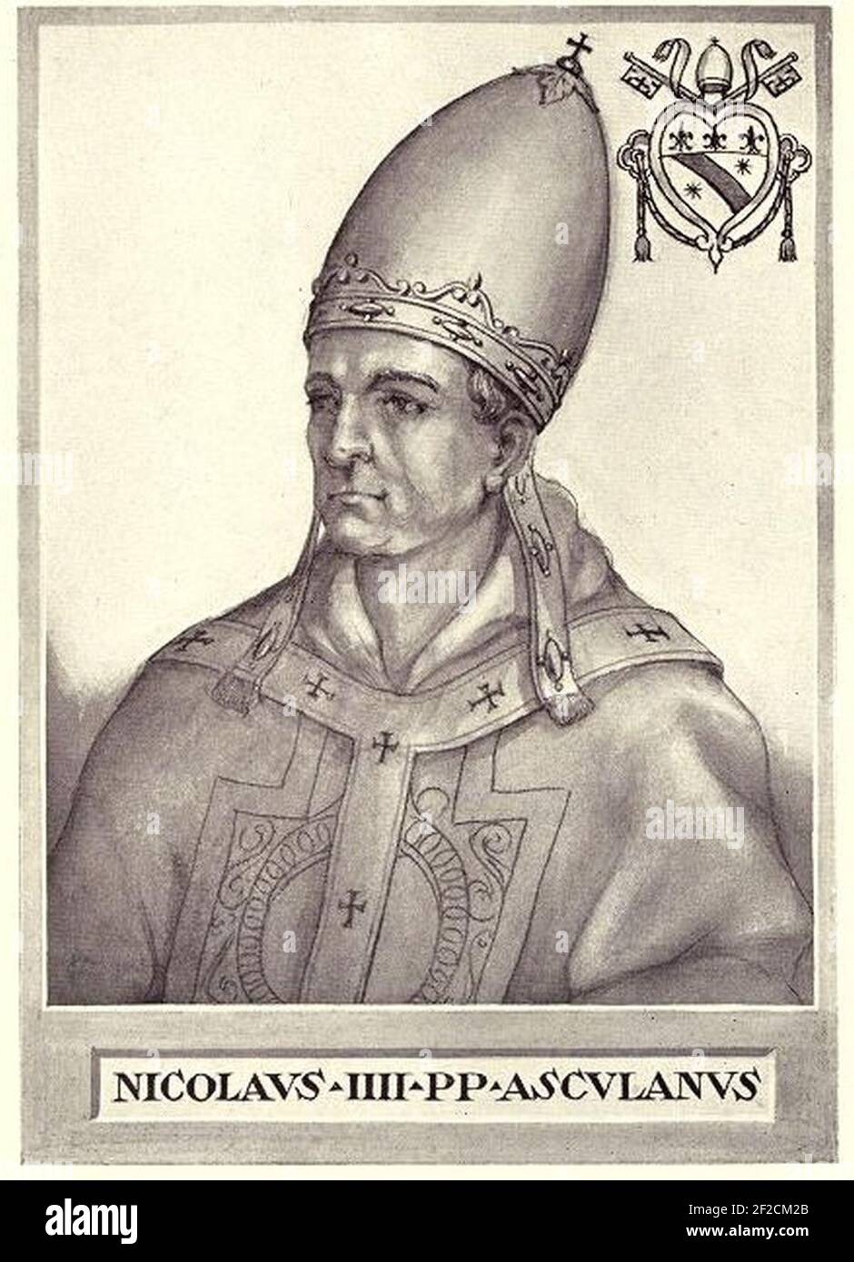 Pope Nicholas IV Stock Photo - Alamy