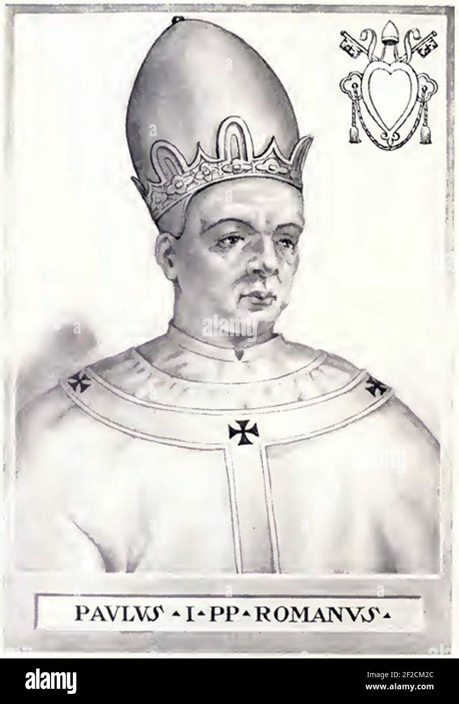 Pope Paul I Stock Photo - Alamy