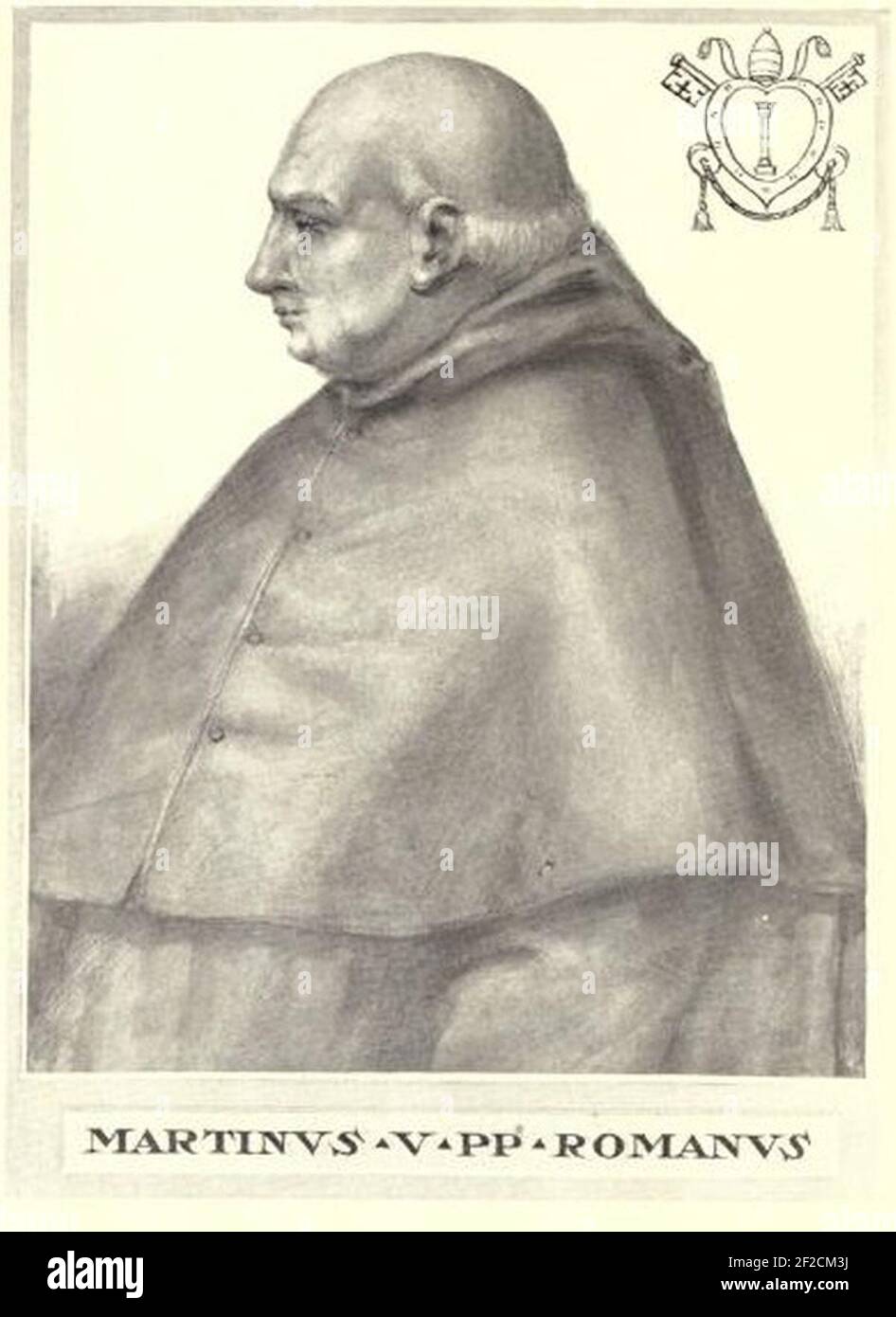 Pope Martin V illustration Stock Photo - Alamy