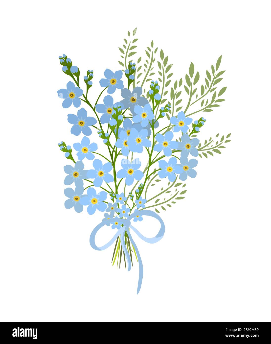 Blue Forget Me Nots Backdrop High Resolution Stock Photography and ...