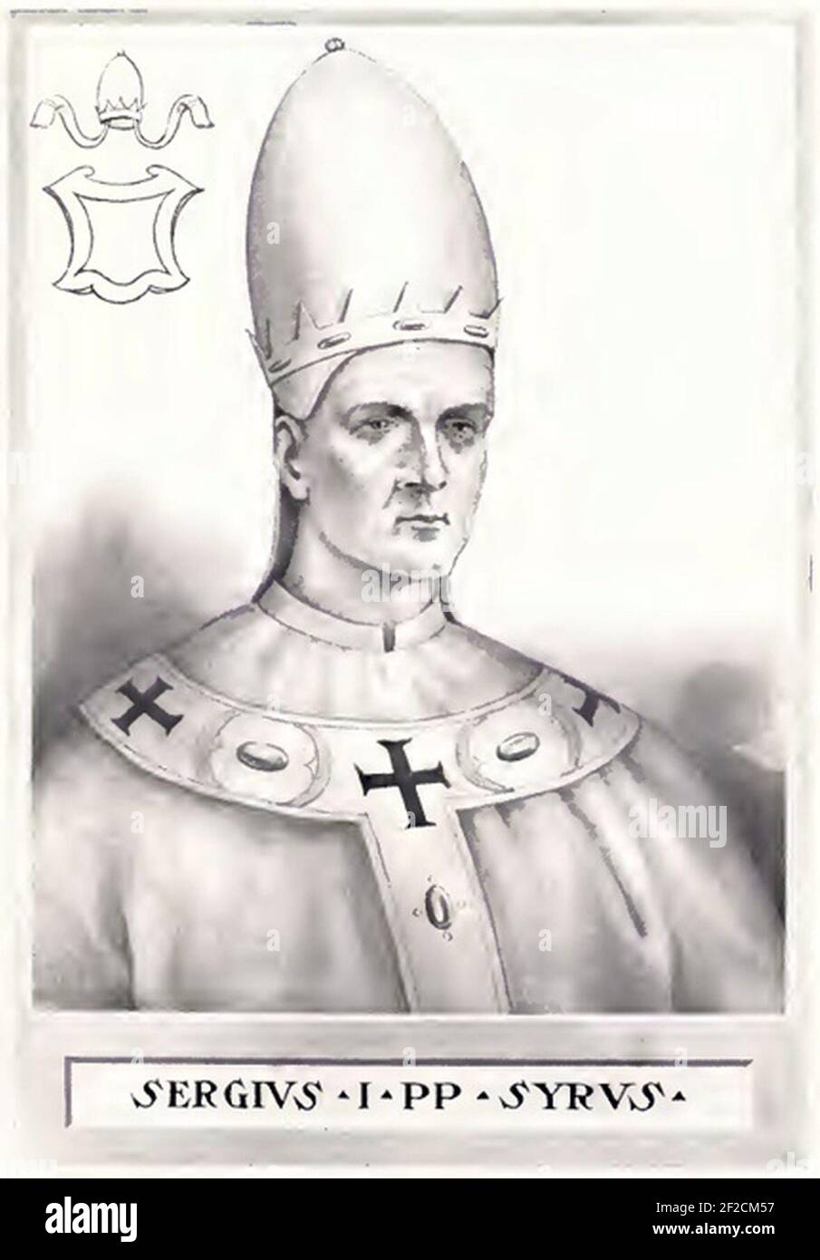 Pope Sergius I Stock Photo - Alamy