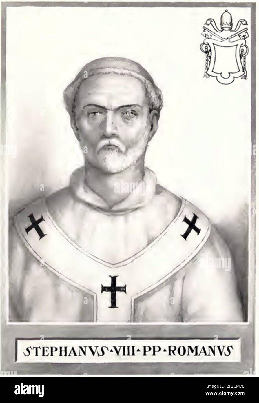 Pope Stephen VII (2 Stock Photo - Alamy