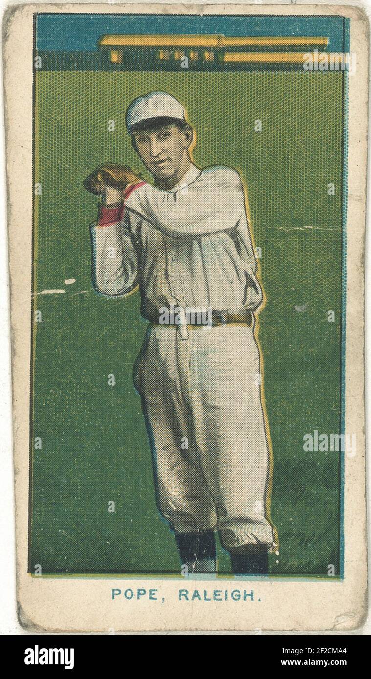 Pope, Raleigh Team, baseball card portrait Stock Photo - Alamy