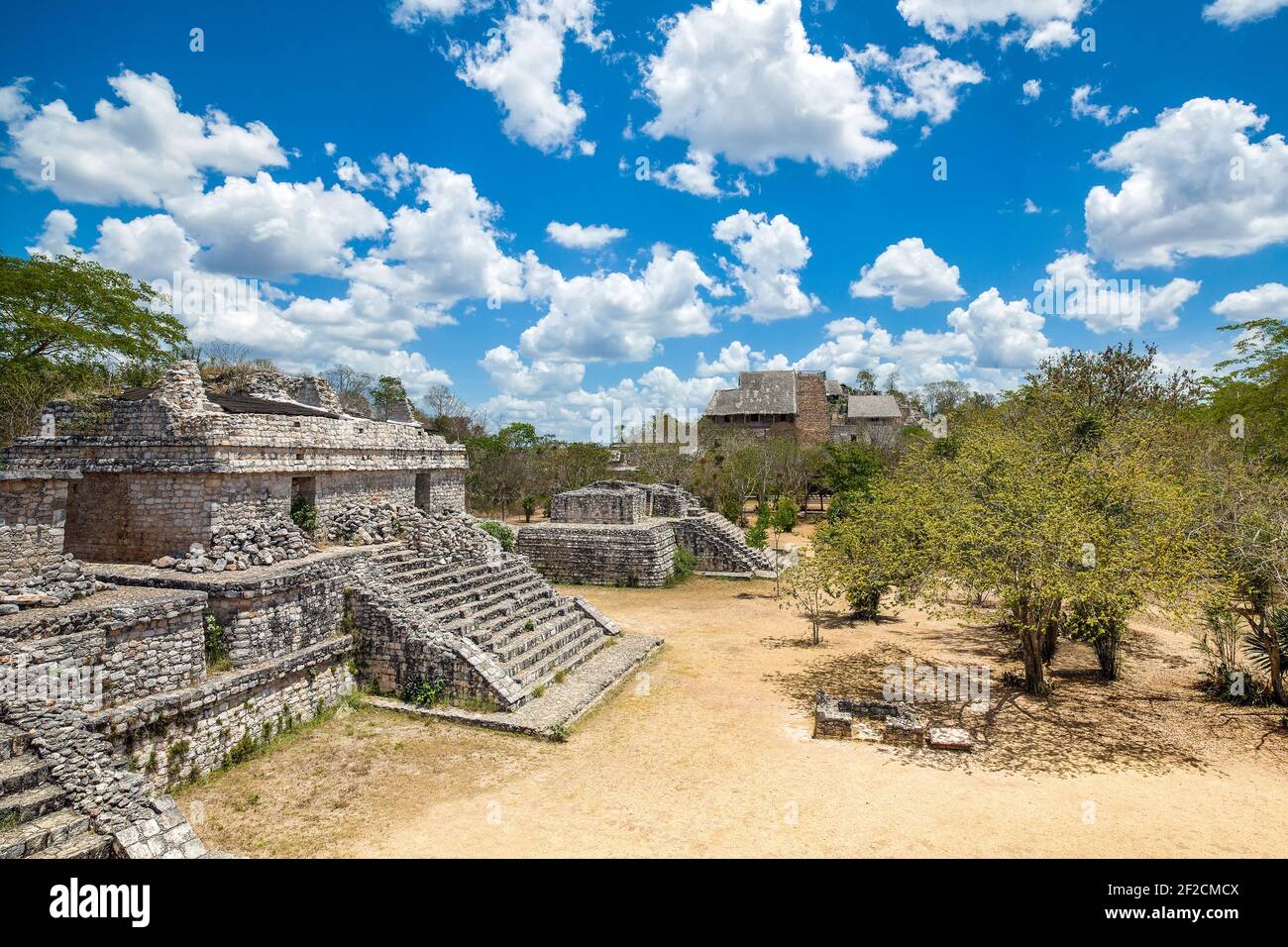 Ruins of Ek Balam - maya archaeological site, Yucatan, Mexico Stock ...