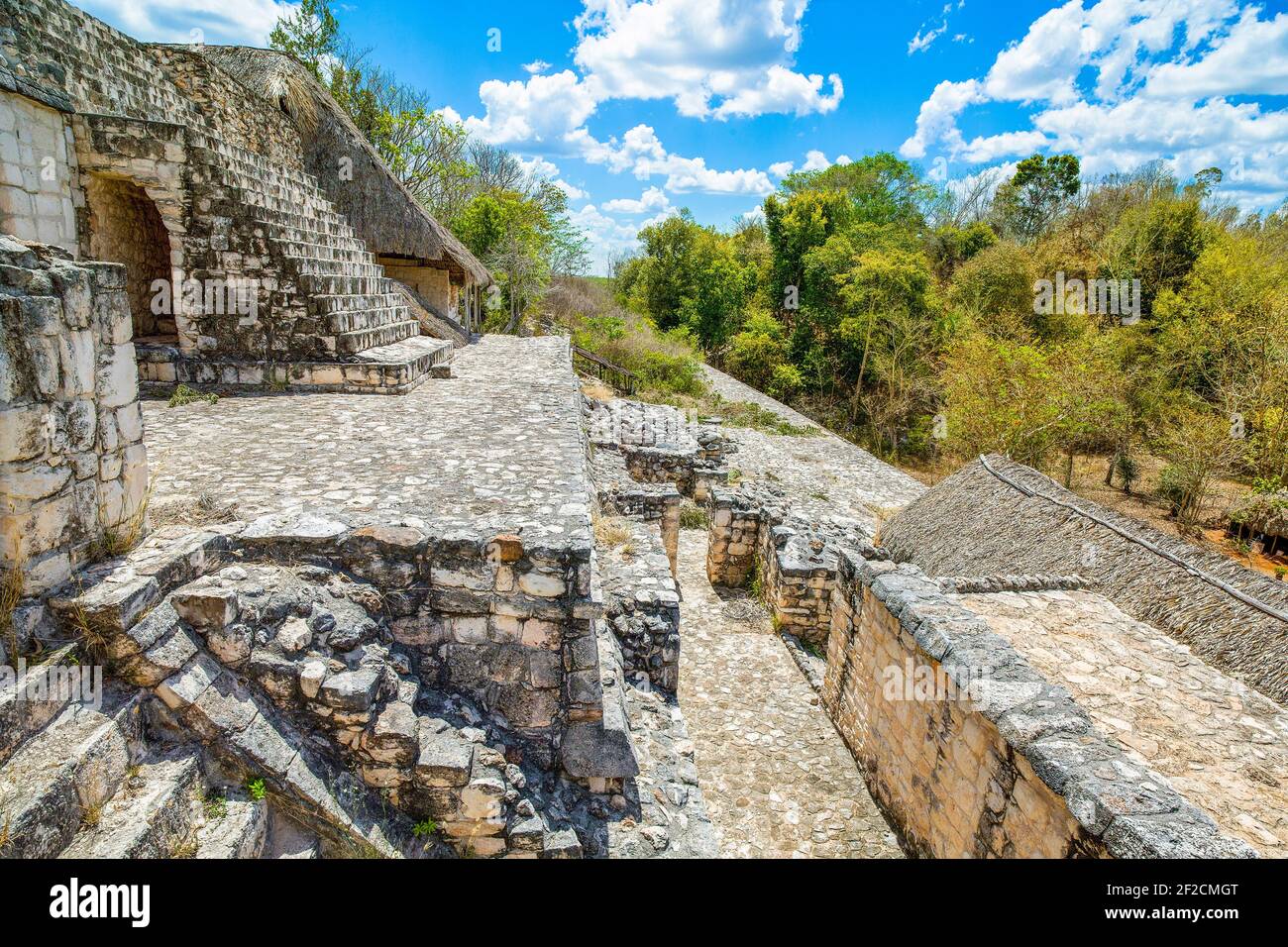 Ruins of Ancient Maya city of Ek Balam in the Yucatan peninsula, Mexico ...