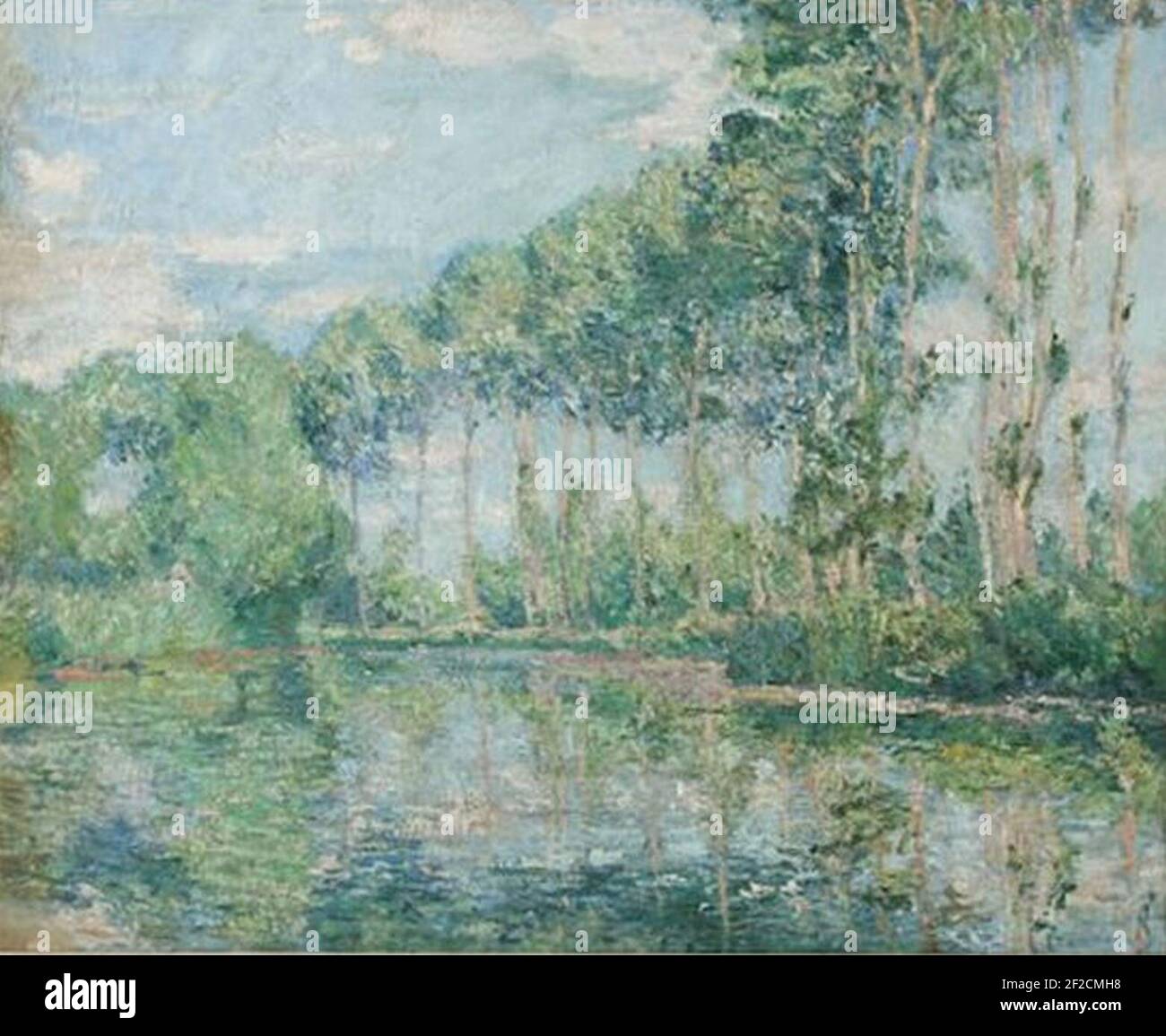 Poplars on the Banks of the Epte, Giverny Stock Photo - Alamy