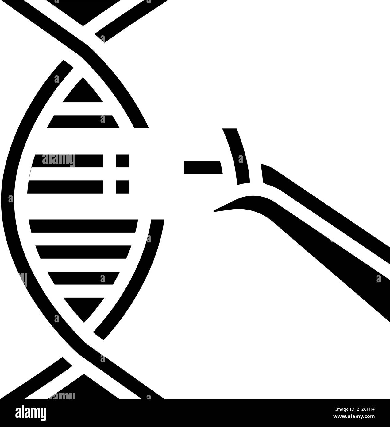 modification and construction genetic molecule glyph icon vector ...