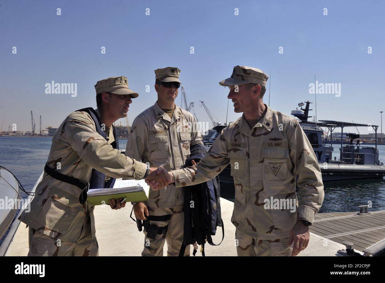 Port call visit to Jebel Ali Stock Photo - Alamy