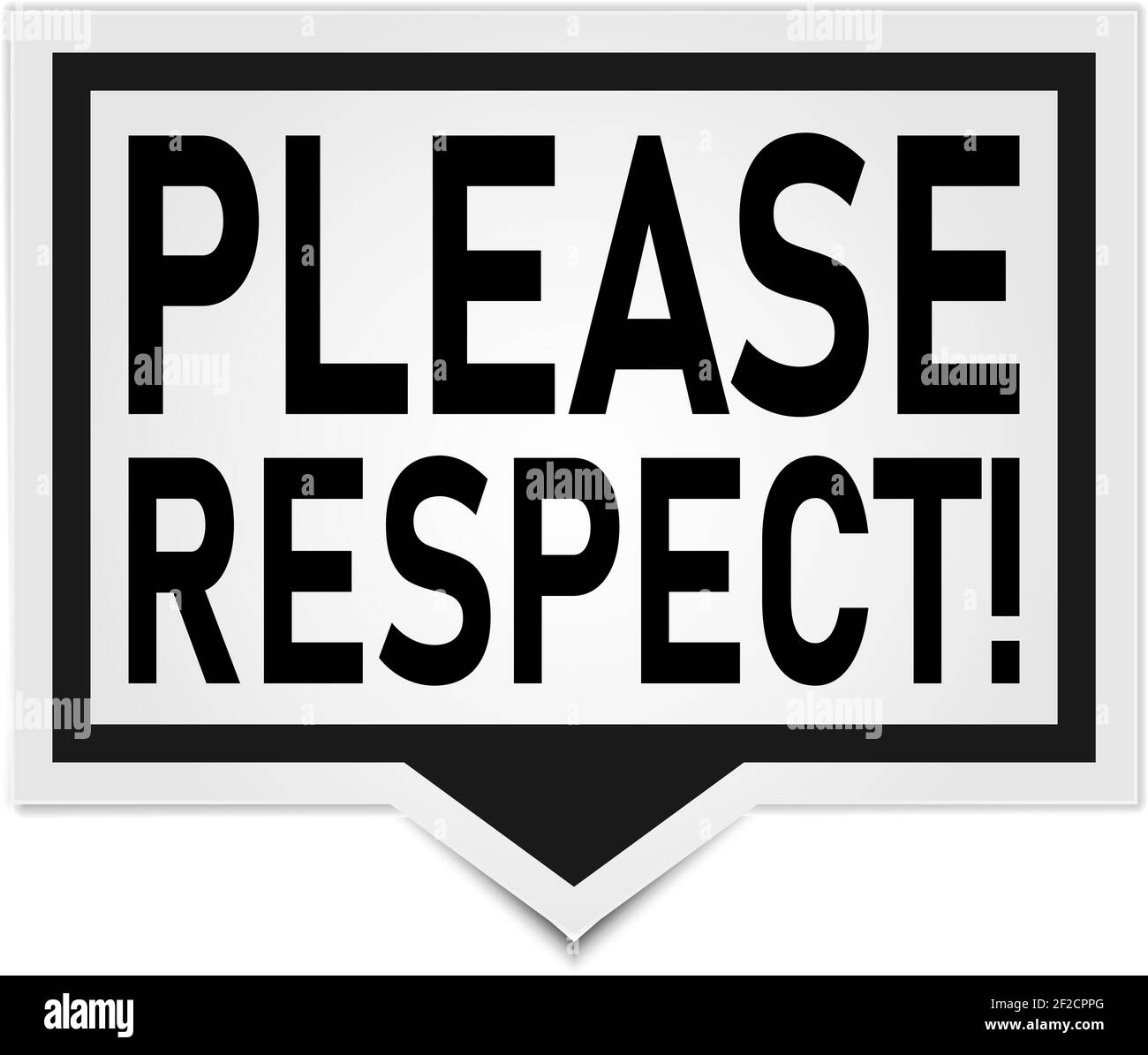 PLEASE RESPECT. colorful concept word typography banner Stock Vector ...