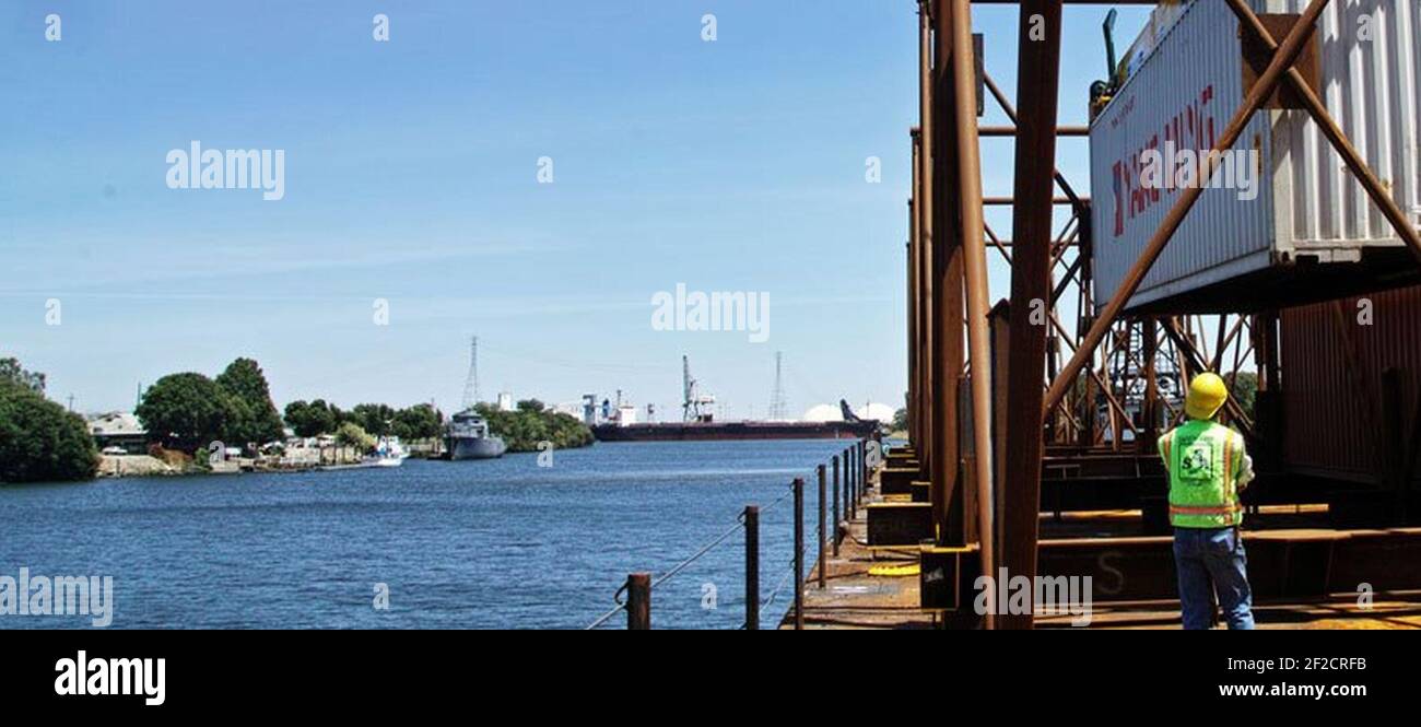 Port of Stockton loading Stock Photo - Alamy