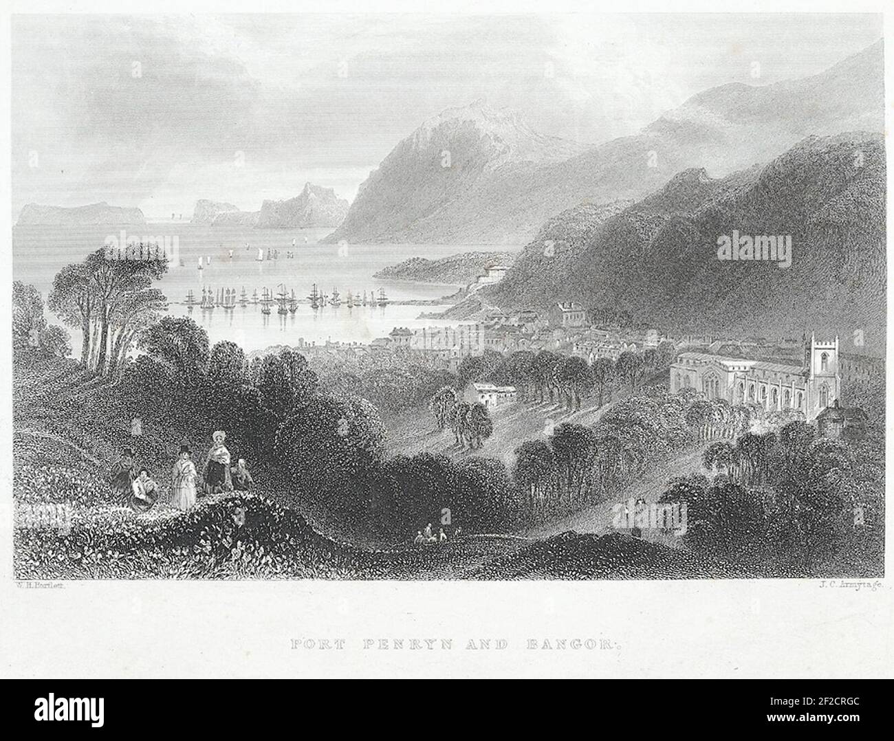 Port Penrhyn And Bangor Stock Photo - Alamy