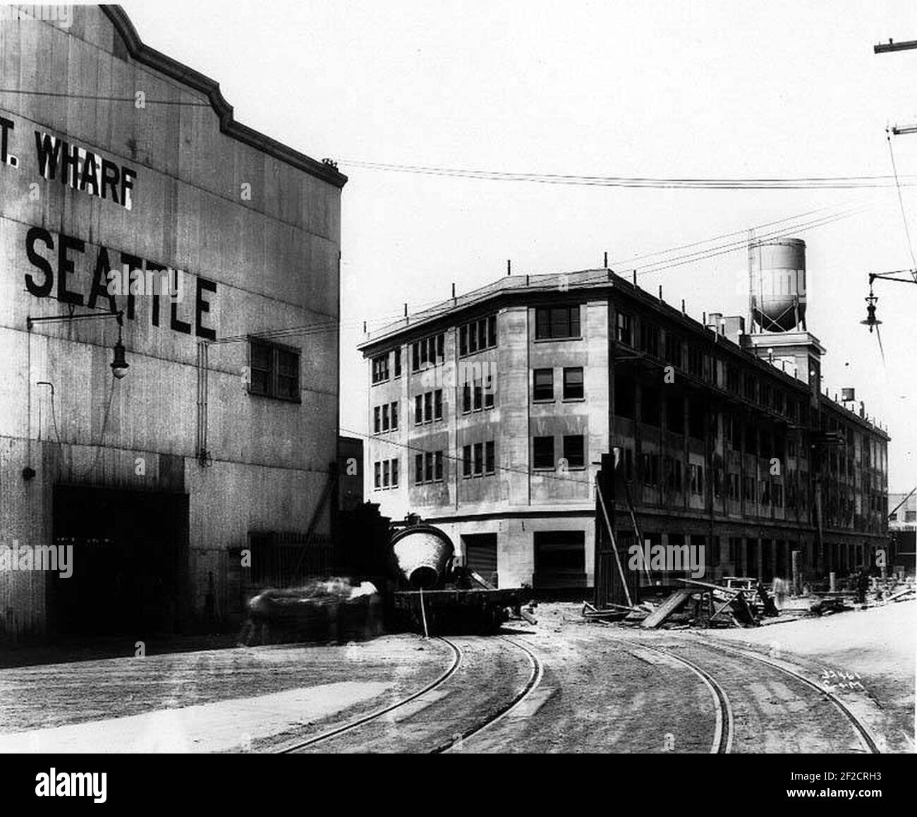 Port of Seattle, Bell Street Wharf, foot of Bell St, Seattle Stock ...