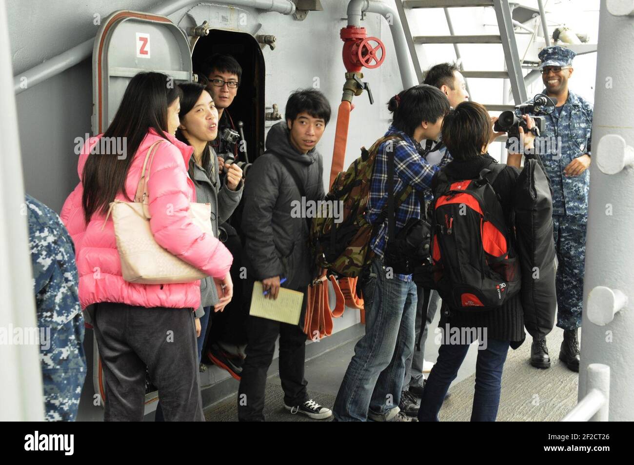 Port visit in Hong Kong 120315 Stock Photo - Alamy