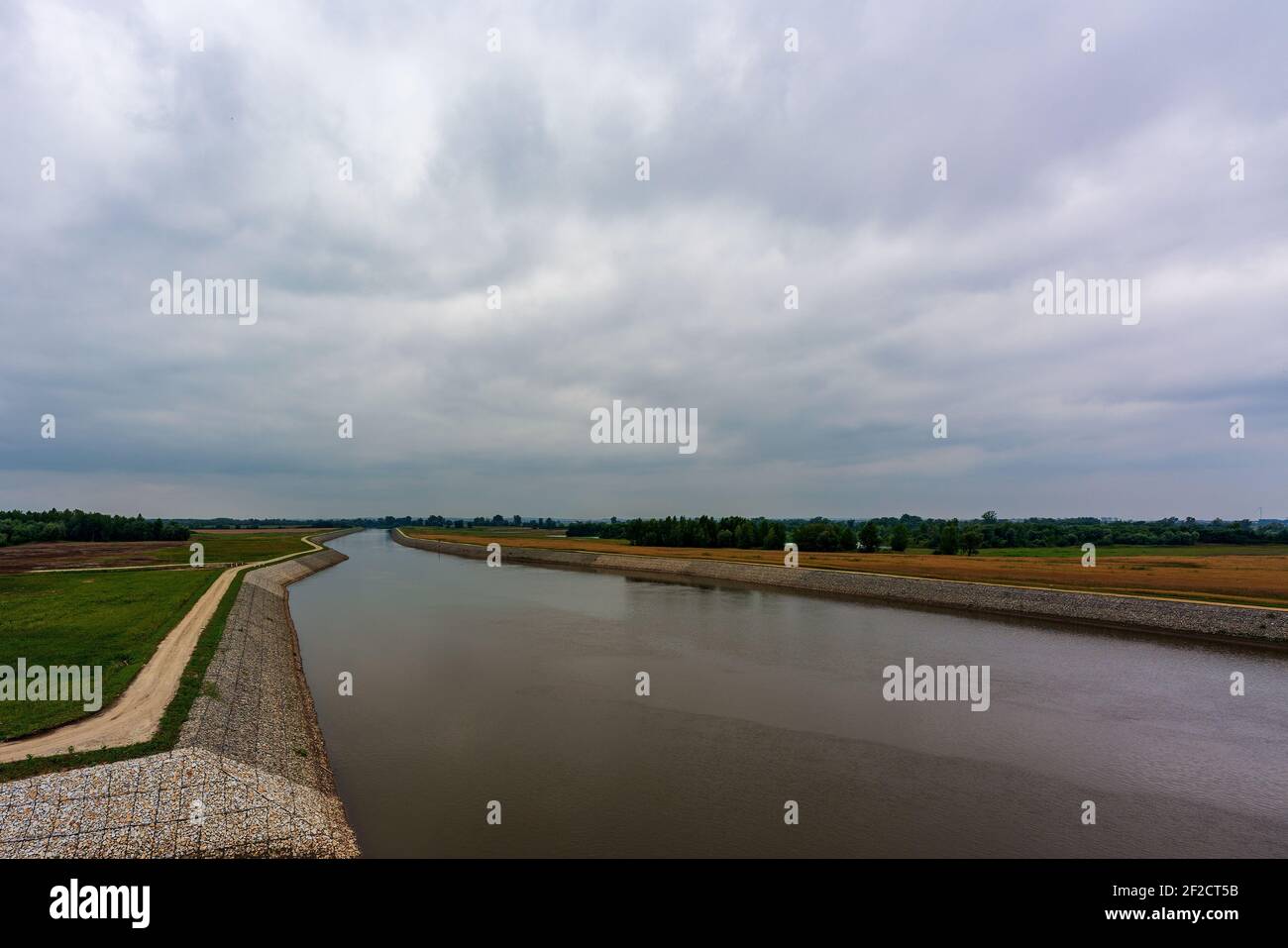 Dam on the Odra River in Racibórz, Poland Stock Photo - Alamy