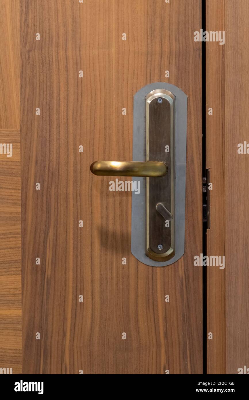 door handle in the hotel room. Interior design Stock Photo - Alamy